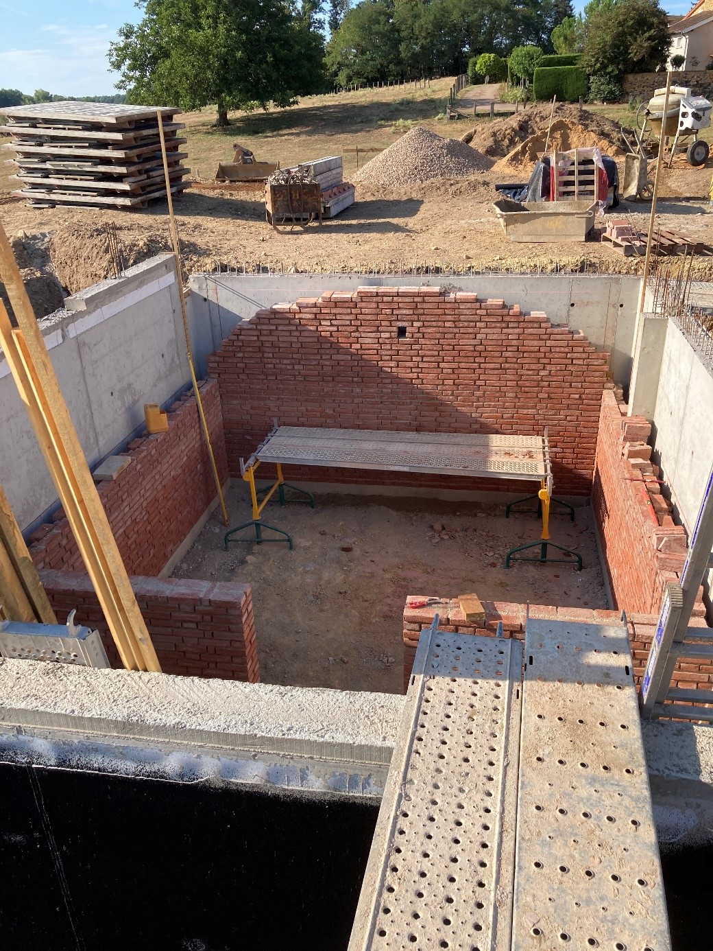 Construction d’une cave voutée en brique à Baugy 71 – S.A.R.L DUCROT