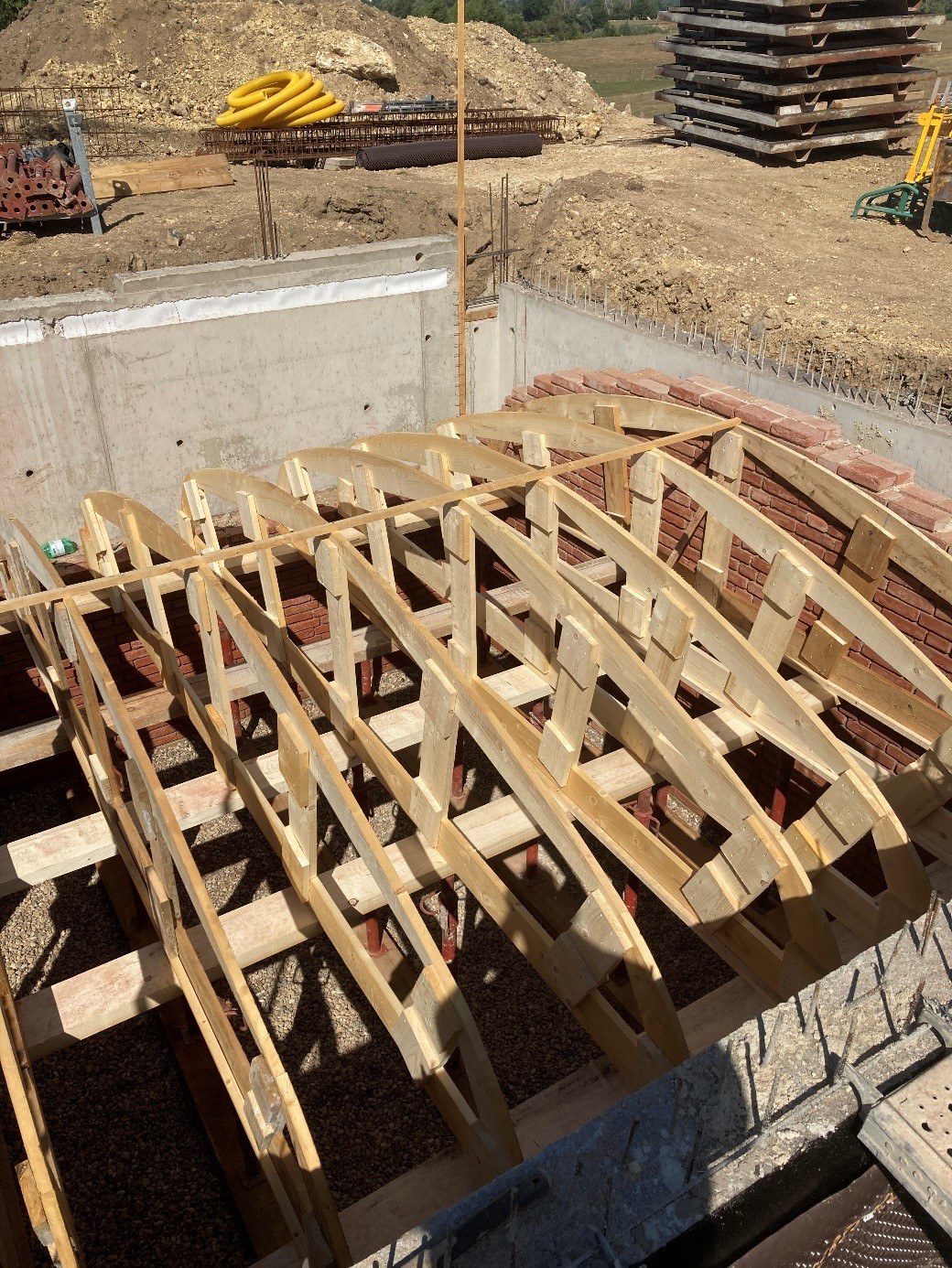 Construction d’une cave voutée en brique à Baugy 71 – S.A.R.L DUCROT