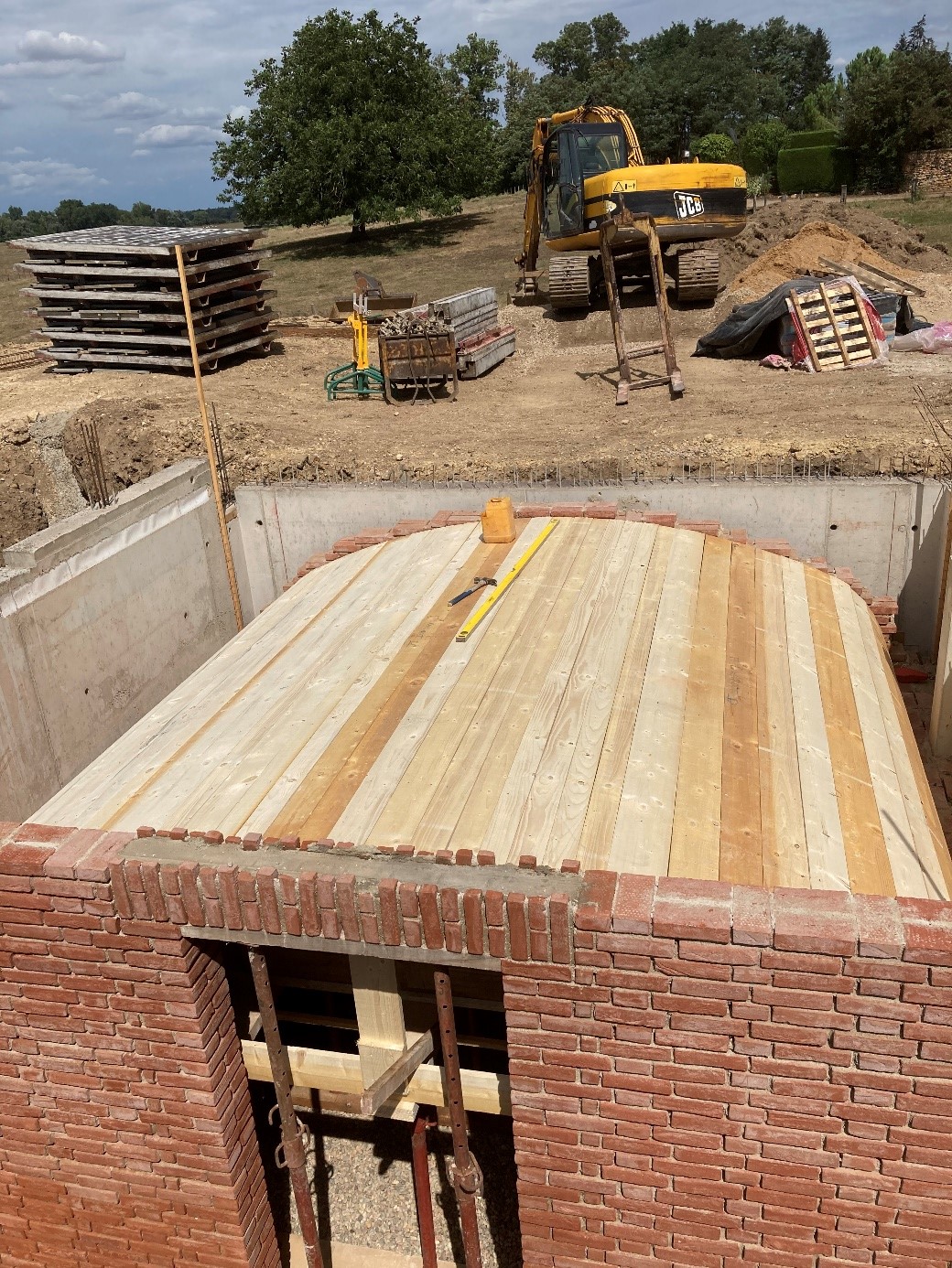 Construction d’une cave voutée en brique à Baugy 71 – S.A.R.L DUCROT